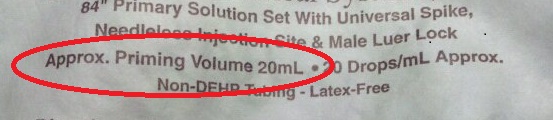 IV Administration Sets: priming volume vs residual volume | Infusion ...